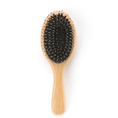 Chine Laser Vent Large Tooth Boar Bristle Comb de cheveux en bois anti-statique brosse à cheveux pour femmes à vendre