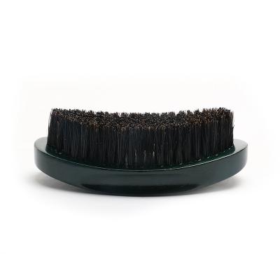 Chine Brasserie à vagues incurvées 360 personnalisées à manche en bois pour brosses de sanglier outil de coiffure pour hommes à vendre