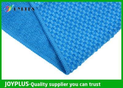 China Os panos do jacquard de Microfiber personalizaram panos de limpeza do microfiber à venda
