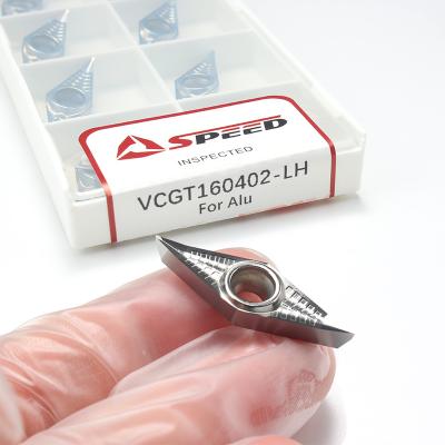 Китай Полированный вольфрамокарбид алюминиевый CNC вставки VCGT160402 продается