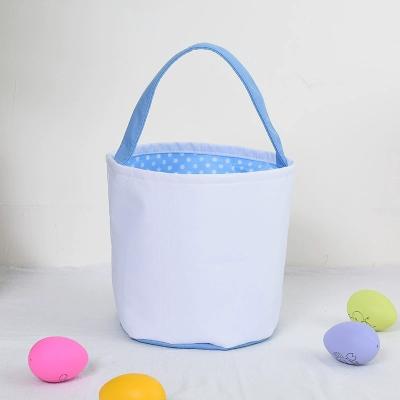 China Anpassbar Sublimation Ostern Leinwand Tote Tasche DIY Druckbare leere Leinwand Tasche zu verkaufen