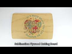 Diy Kitchen Accessories Sublimation Plywood Cutting Board Personalised Wooden Chopping Board