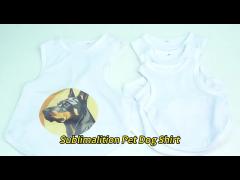 Individuelle Hunde Kleidung DIY Foto Druck Polyester Baumwoll-Feeling Hunde Shirt Sublimation Haustier Kleidung