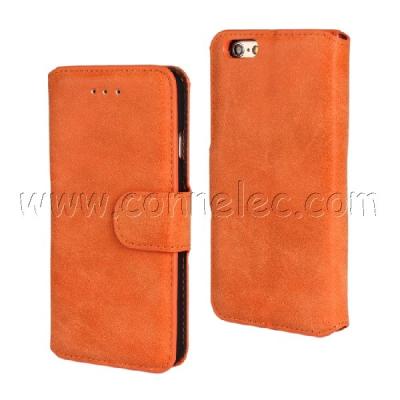 Chine point de droit en cuir mat pour Iphone 6 (plus), cas en cuir Iphone 6 plus, cas Iphone 6 plus à vendre