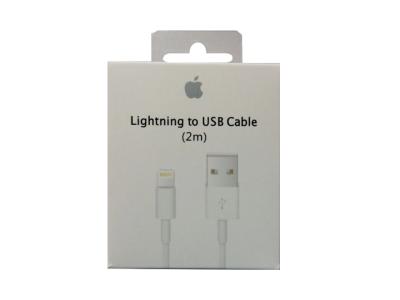 Chine Iphone X(s)/Xs Max/Xr/8(plus)/7(plus)/6S(pus)/6(plus)/l5S/5C/5/Ipad air/mini original 2M USB cable, Apple 2M lightning à vendre