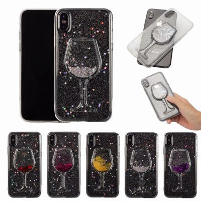 Chine Iphone, Samsung flowing red wine TPU case, Iphone Xs Max TPU case, Iphone X flowing TPU case, Samsung TPU case à vendre