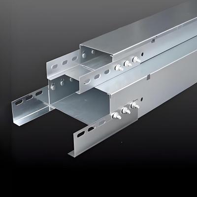 Solid Bottom Type Cable Tray Wall Mounted Weather Resistance And Easy Installati