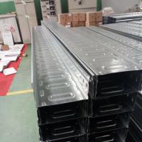 Quality Silvery Molded Perforated Metal Cable Tray 3m - 6m For Cable Routing And Management for sale
