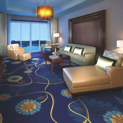 Chine 3D Flower Design Wool Nylon Axminster Hôtel Résidus de tapis pour les chambres Prière voitures à vendre