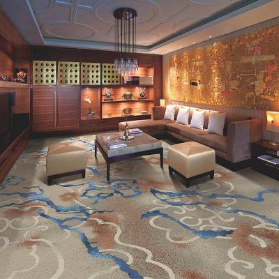 Chine 3D Flower Design Wool Nylon Axminster Hôtel Résidus de tapis pour les chambres Prière voitures à vendre