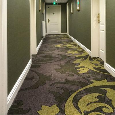 Chine Grade commercial 80% laine et 20% nylon Floral Axminster Tapis mur à mur à vendre