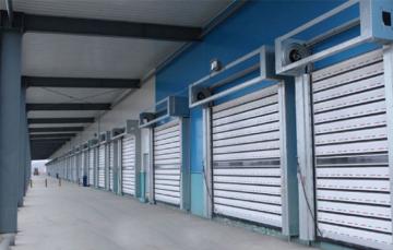Aluminum Alloy Fast Roll up and Shutter Warehouse Wind Shield Automatic Door