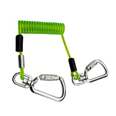 中国 2つのSSロックが付いている頑丈な鋼鉄コイル状の採取の締縄ロープは回転する 販売のため