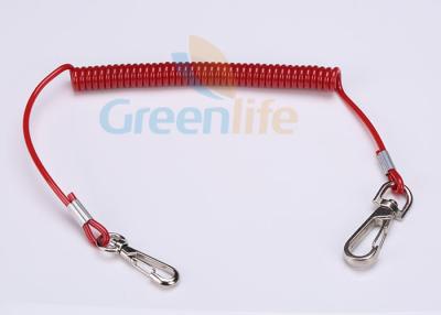 China Stretchable Rode Sleutelkoord van het Rolhulpmiddel met de Douanepal van Wartelklemmen Te koop