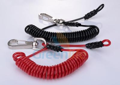 China Van de het Behoudlente van Protechulpmiddelen Veilige Hete Zwarte/Rode de Klemsleutelkoorden 3.5MM Koord Te koop