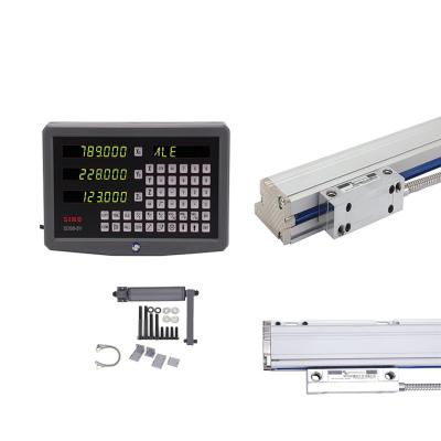 중국 SDS6-3VF RS232-C 출력 LED 선반 기계 DRO 디지털 판독 키트 내구성 선형 엔코더 포함 판매용