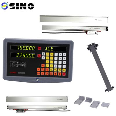 China TTL 2 Eje Sistema de instrumentos de prueba de lectura digital SINO SDS 2MS DRO Kits Escala lineal de vidrio para torno de fresado en venta