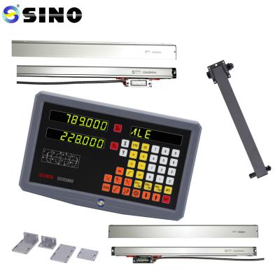 China TTL 2 Eje Sistema de instrumentos de prueba de lectura digital SINO SDS 2MS DRO Kits Escala lineal de vidrio para torno de fresado en venta
