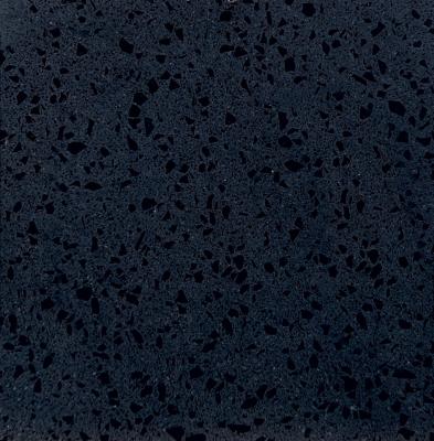 Cina Superficie artificiale nera del solido delle mattonelle di pavimentazione della cima di vanità del controsoffitto della lastra della pietra del quarzo C36 per il bagno della cucina in vendita
