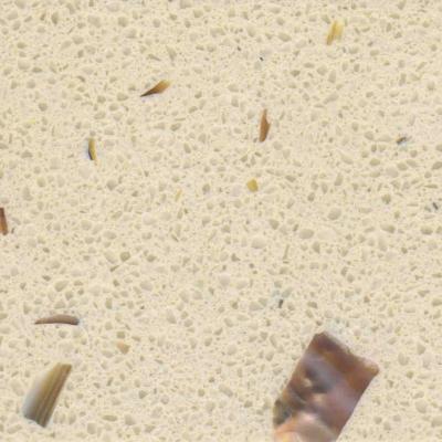 Cina Superficie artificiale beige del solido delle mattonelle di pavimentazione della cima di vanità del controsoffitto della lastra della pietra del quarzo C39 per il bagno della cucina in vendita