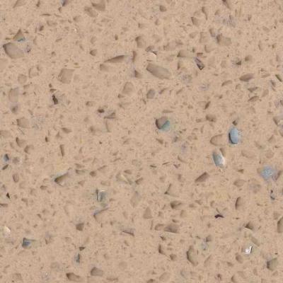 Cina mattonelle di pavimentazione marrone chiaro della pietra del quarzo di lucidatura per il salone in vendita
