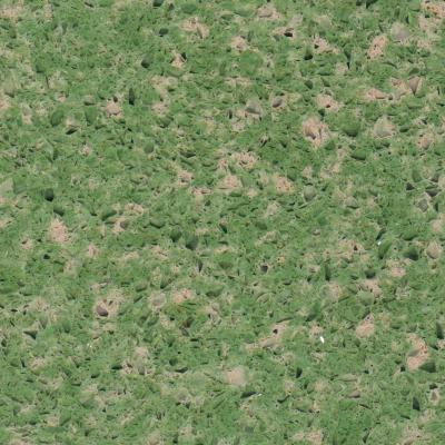 Cina Lastra artificiale verde del controsoffitto della pietra del quarzo della superficie del solido per lavare stanza in vendita
