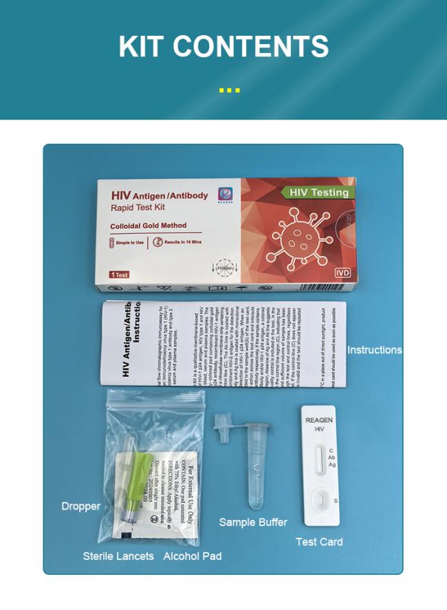 HIV Combo Test Kit usage demonstration