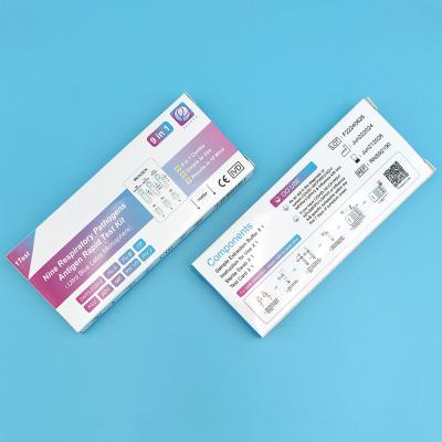 중국 Rapid Nine Pathogens Antigen Test Kit for Human Nasal Swab 판매용