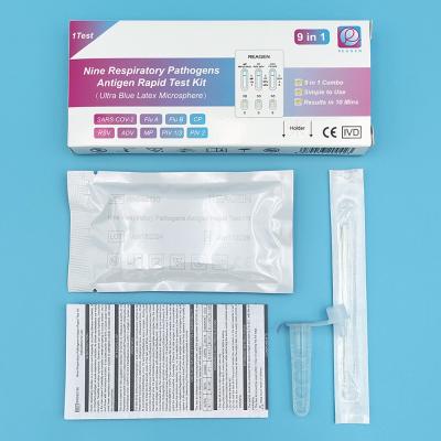 중국 Rapid Nine Pathogens Antigen Test Kit for Human Nasal Swab 판매용