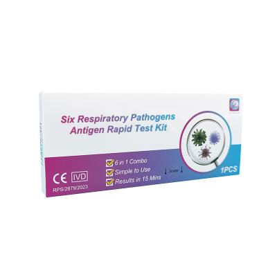 Cina Kit test antigenico combinato respiratorio 6 in 1 per autotest domiciliare in vendita