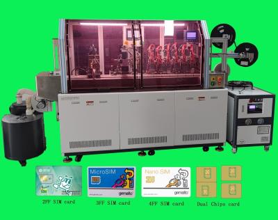 China 99.80% Pass rate Contact IC Card Chip Milling Embedding Machine All-in-one Machine for sale