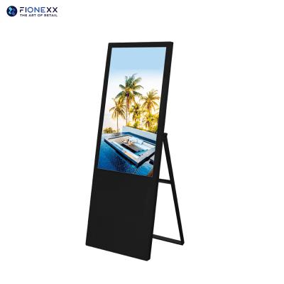 China 49 polegadas PCAP touchscreen digital display totem portátil um cartaz à venda