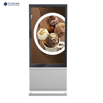 China Super Slim Digital Signage Kiosk Double Sided LCD Advertising Player Totem Vertical à venda