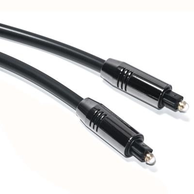 중국 Toslink 광 오디오 케이블 OD5.0 블랙 알루미늄 합금 광 PVC 도금 골드 포트 홈 사운드 바용 비용 성능 판매용