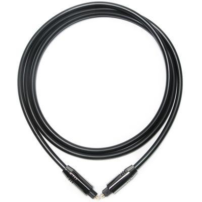 중국 Toslink 광 오디오 케이블 OD5.0 블랙 알루미늄 합금 광 PVC 도금 골드 포트 홈 사운드 바용 비용 성능 판매용