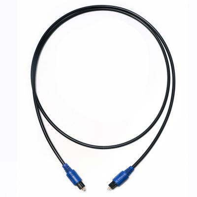 중국 공장 가격 새로운 Toslink 디지털 광섬유 케이블 PVC 로프 도금 블루 쉘 HiFi 홈 시어터 사운드 판매용
