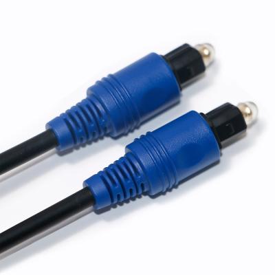 중국 공장 가격 새로운 Toslink 디지털 광섬유 케이블 PVC 로프 도금 블루 쉘 HiFi 홈 시어터 사운드 판매용