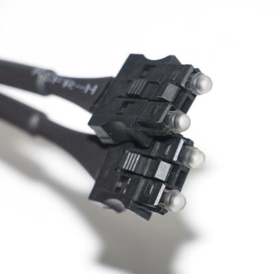 China 180dB/Km Servo Optical Optical Fiber Cable OD4.0 Black Cable For Equipment Test, Machine Connector Servo System for sale