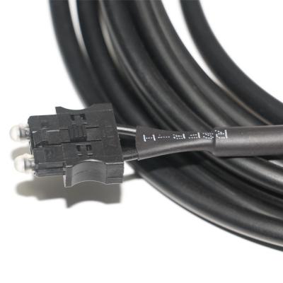 China 180dB/Km Servo Optical Optical Fiber Cable OD4.0 Black Cable For Equipment Test, Machine Connector Servo System for sale
