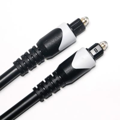 중국 화이트 & Toslink 디지털 케이블 OD4.0 광섬유 케이블 도금 LSZH PVC 쉼터 홈 Plaer CD 사운드 바용 원형 플러그 판매용