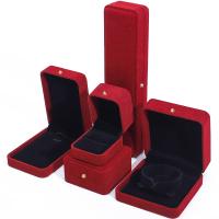 Quality Luxury Red Velvet Jewelry Packaging Box for Necklace Bracelet Earrings Ring for sale