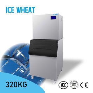 China OEM ODM Ice Wheat 320kg/Day Ice Maker Machine Crescent Ice Maker Bar for sale