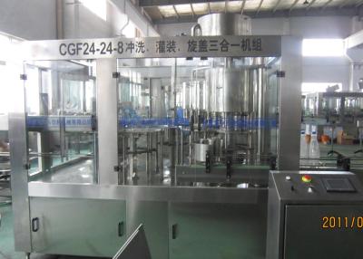 China A garrafa de vidro 24 dirige a linha de produção efervescente da bebida com velocidade 7000BPH à venda