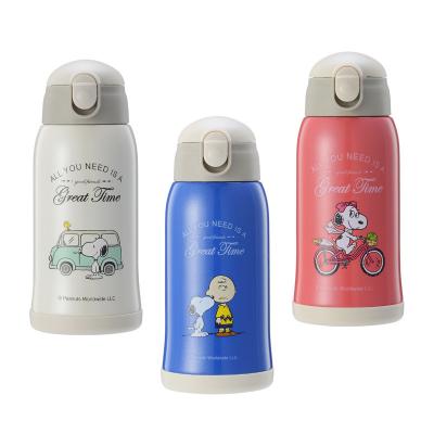 Cina bottiglia di acqua a doppia parete di acciaio inossidabile dei bambini 600ml con paglia in vendita