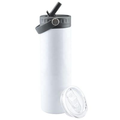 Cina Il nuovo vuoto di Oz Straw Lid Straight Double Wall di stile 20 ha isolato la chiavetta di acciaio inossidabile in vendita