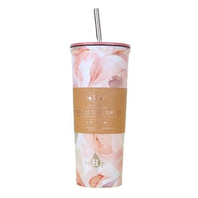 Cina Leakproof Stainless Steel Travel Cups With Straws BPA Free in vendita