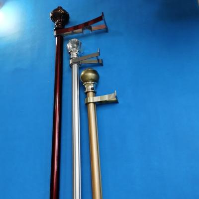 中国 磨かれる22インチの窓の装飾的な鋳鉄の管のカーテン・レール金属をかぶせなさい 販売のため