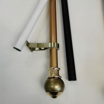 China Gouden 22 Duimluxe 0.35mm het Gordijnstaven van de Staalpijp Te koop