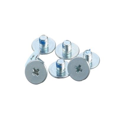 中国 Copper plated Stainless Steel Bolt countersunk head electronic precision micro screw Silver Black flat head screw 販売のため