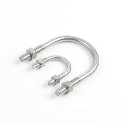 中国 Din3570 M4 M8 M12 Stainless Steel Bolt galvanized U-bolt price with nut titanium u bolt clamps u bolt 販売のため